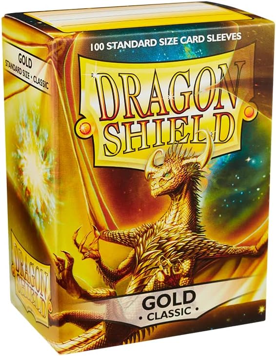 Dragon Shield Matte - Gold - Standard Size - 100pc | AXIS Gaming
